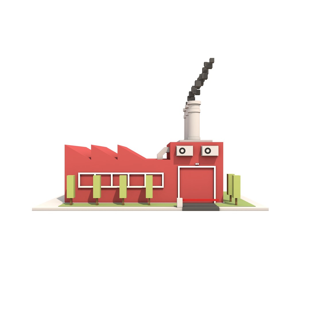 3D Simple Factory - TurboSquid 1361010