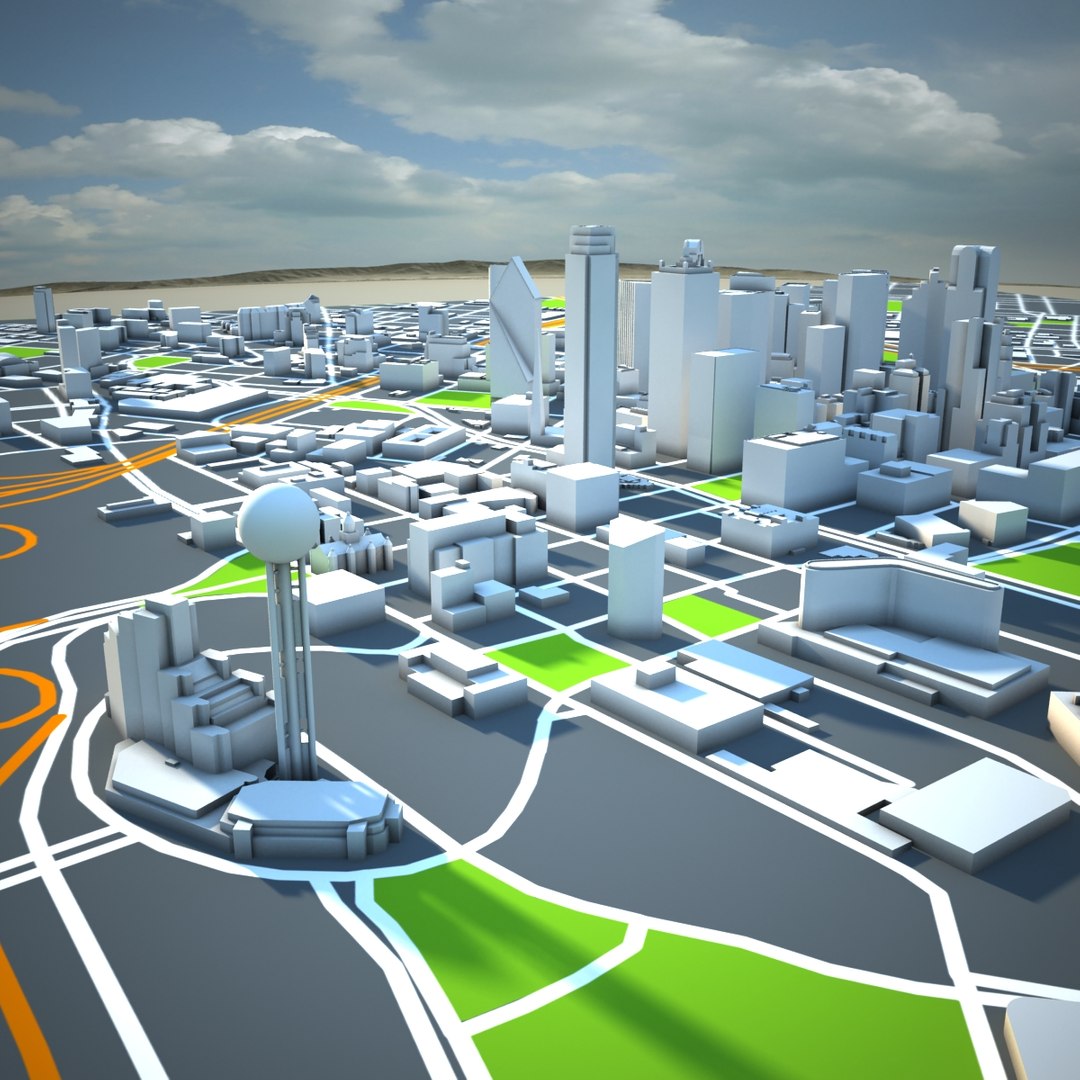 dallas city buildings 3ds