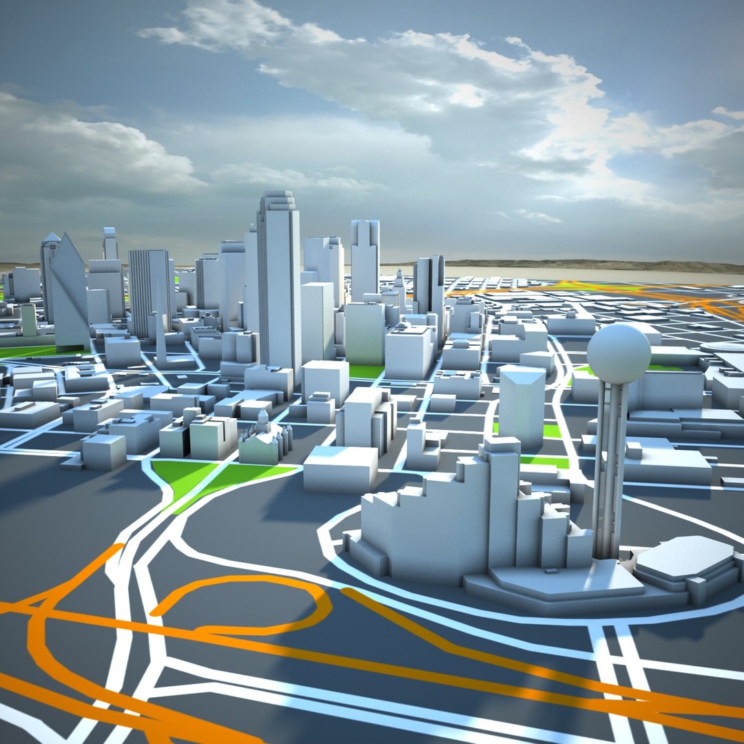 dallas city buildings 3ds