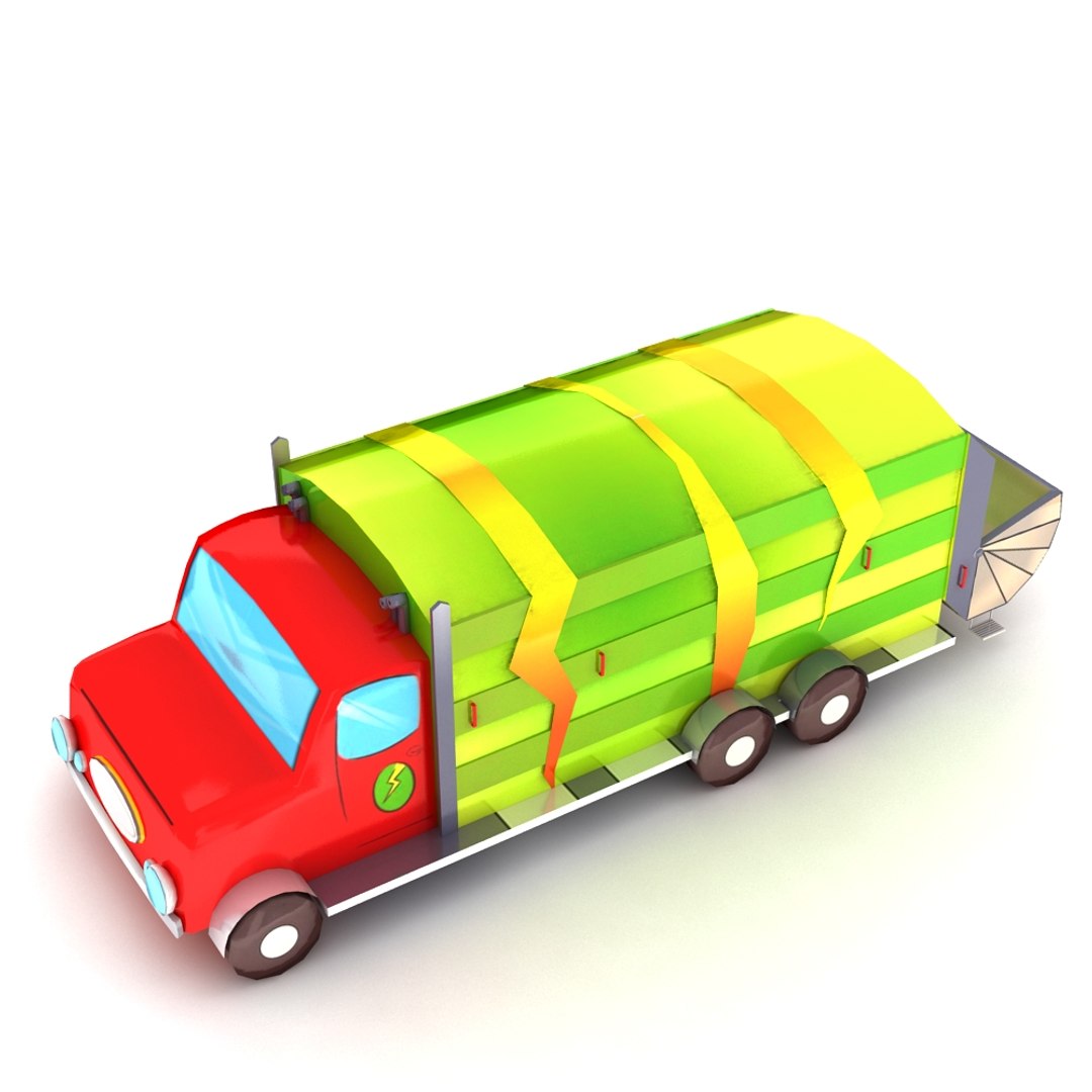 Cartoon Garbage Truck Max