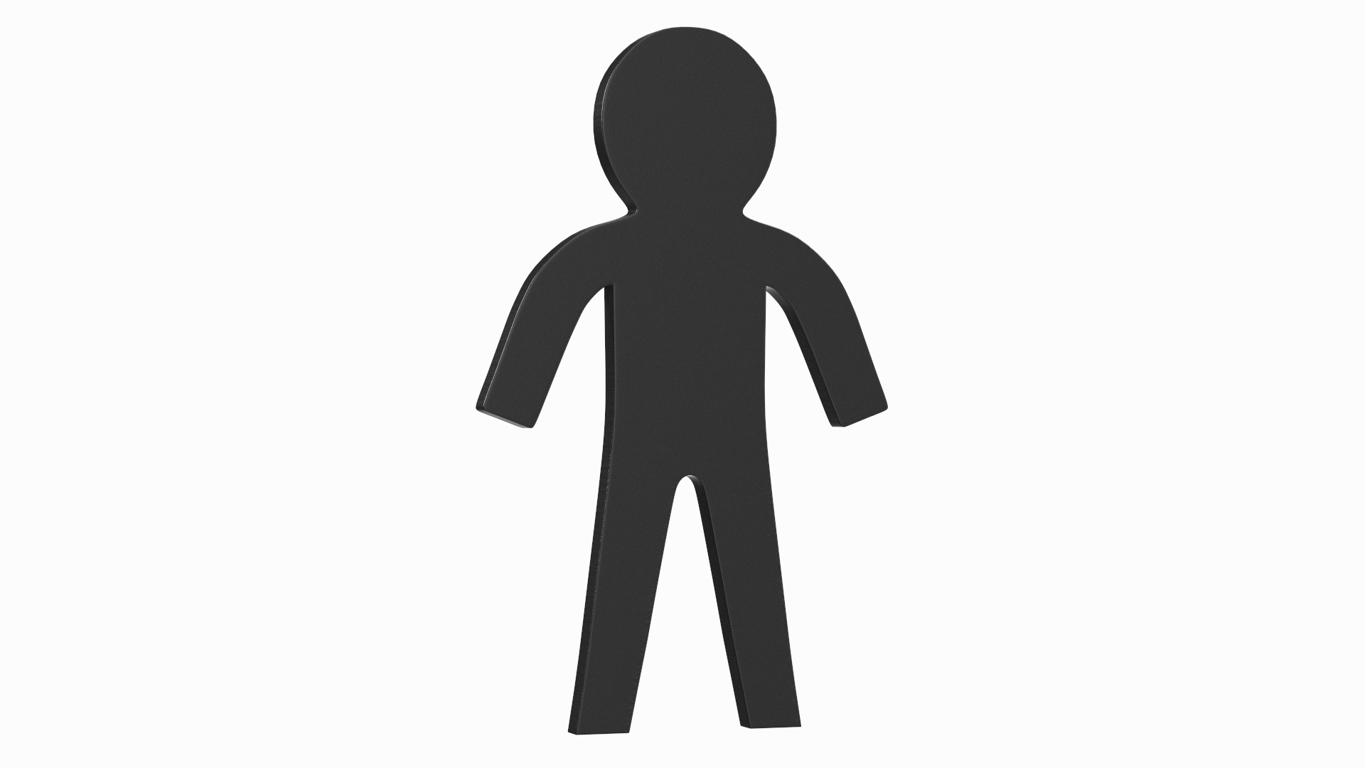 3D Plastic Stickman Rigged Black Model - TurboSquid 2113789