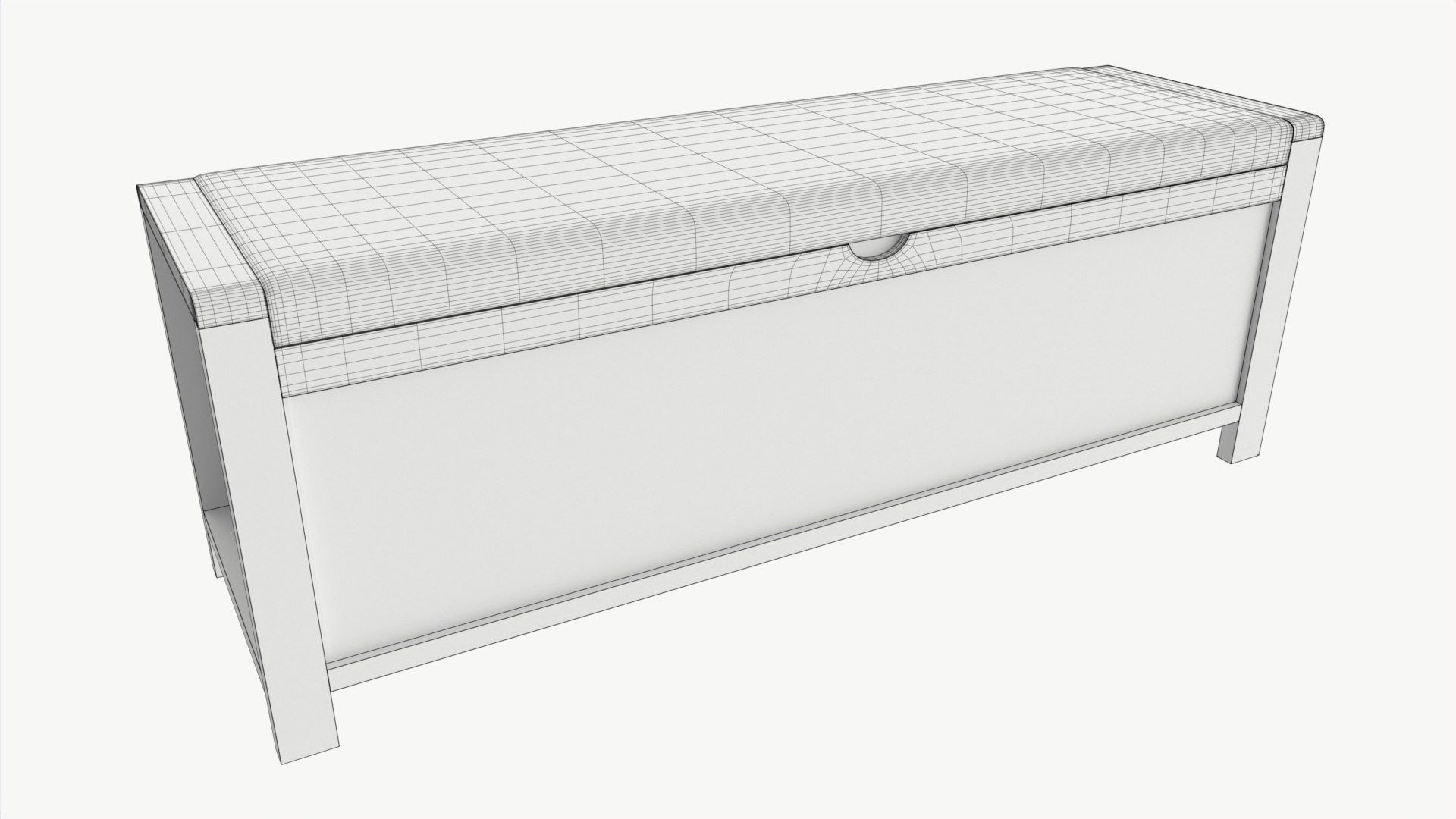 Storage Bench Ercol Bosco model - TurboSquid 1988642