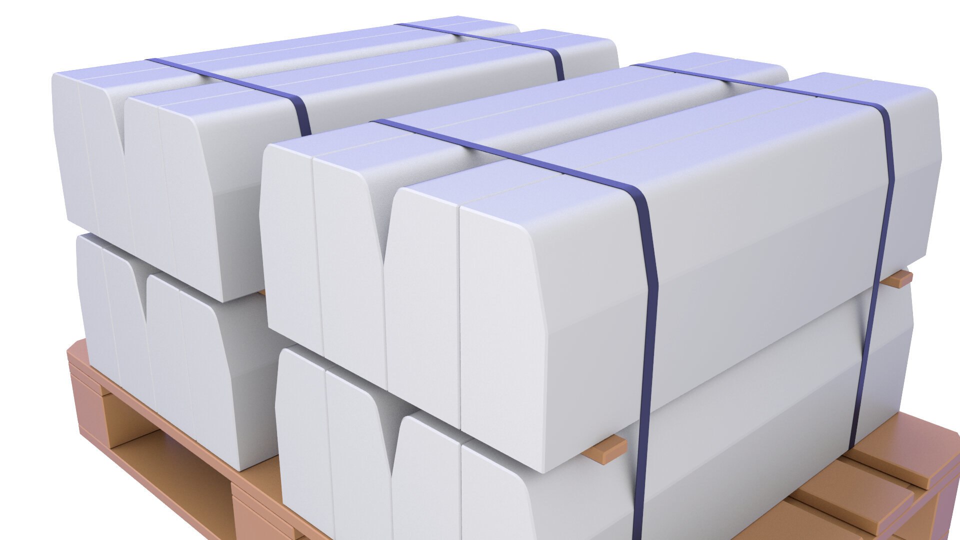 3D Pallet With Road Curbs 10 Model - TurboSquid 2003182