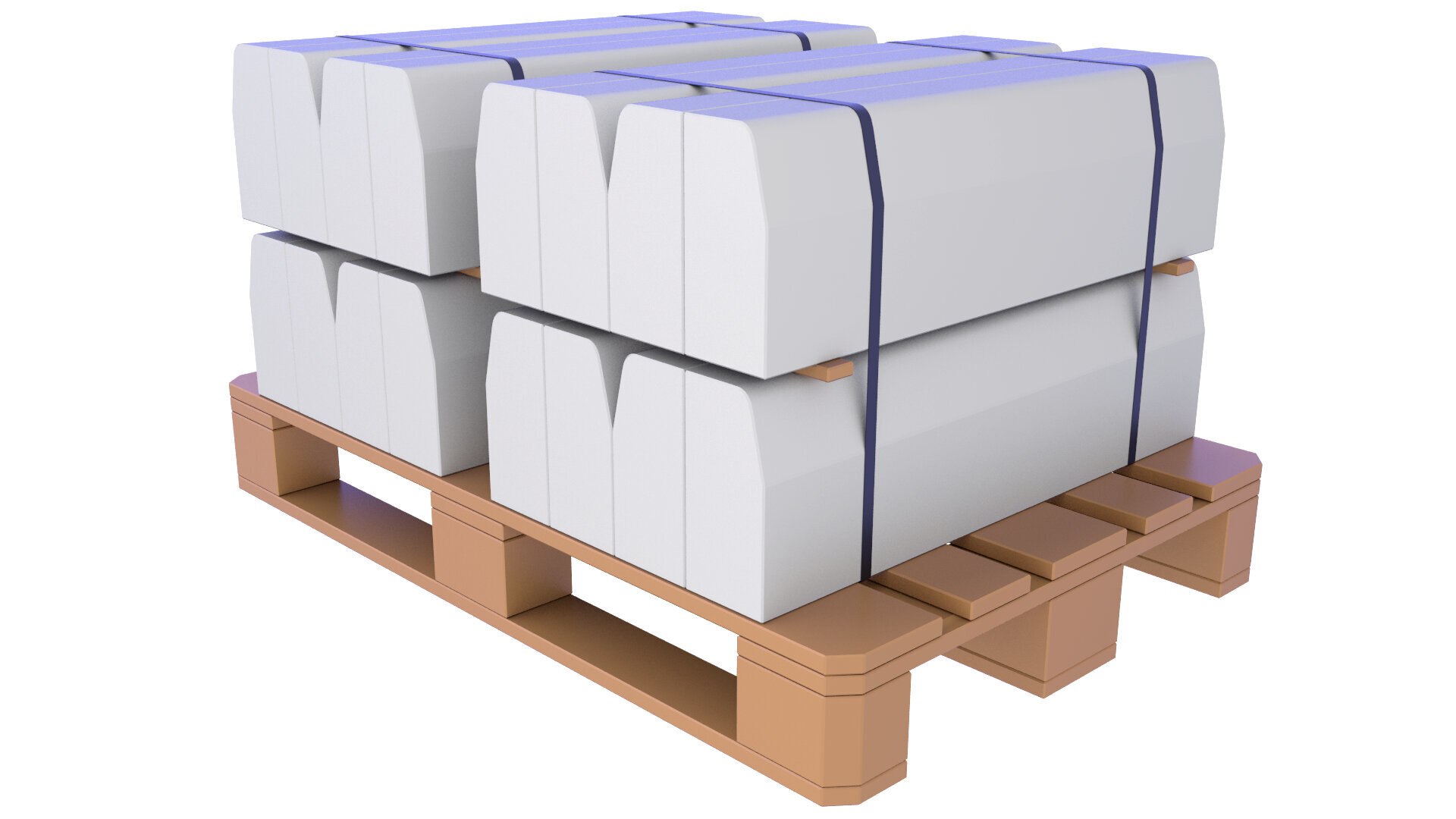 3D Pallet With Road Curbs 10 Model - TurboSquid 2003182
