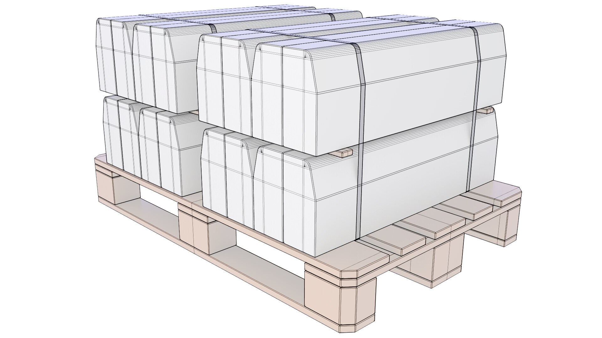 3D Pallet With Road Curbs 10 Model - TurboSquid 2003182