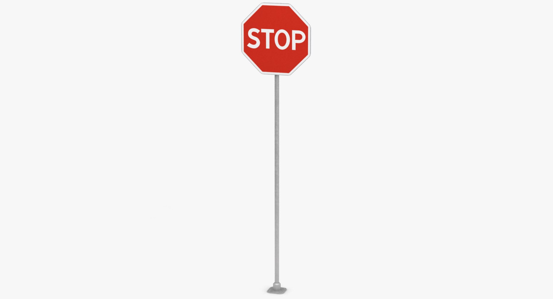 Stop traffic sign 3D model - TurboSquid 1389263