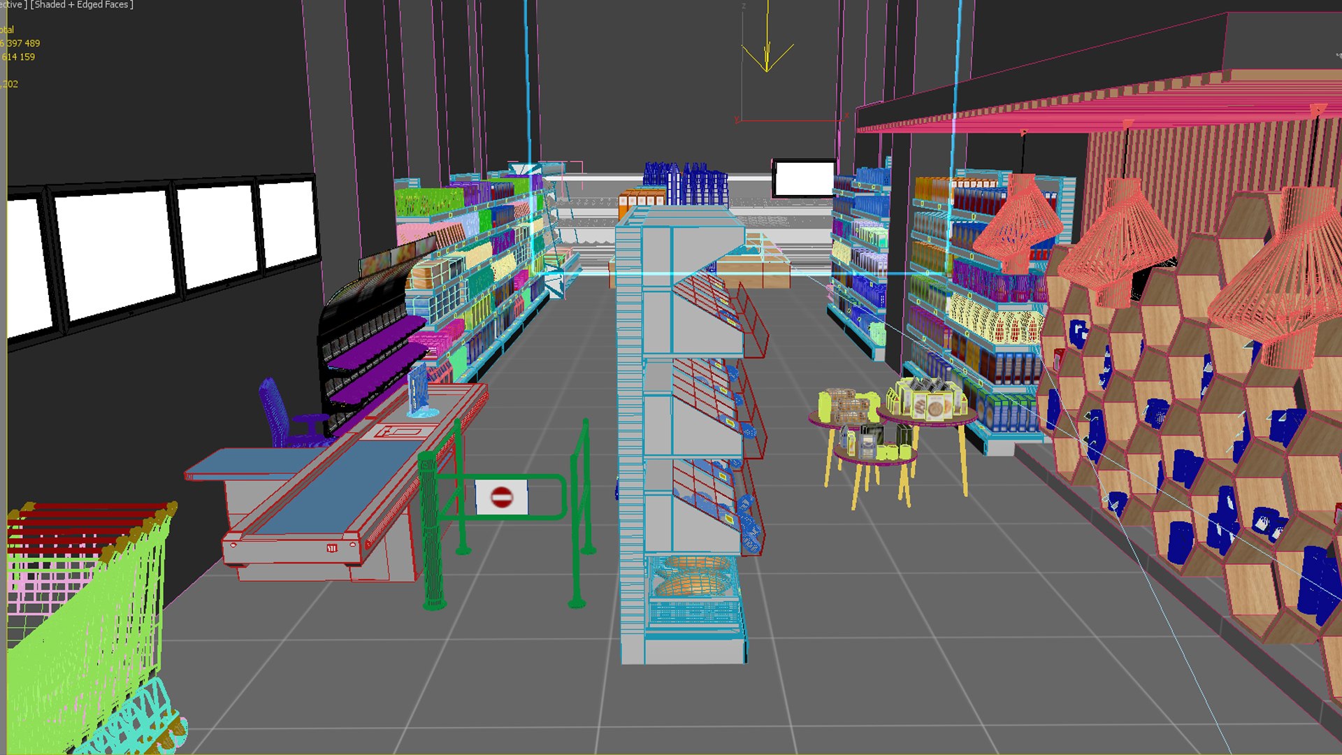 3D Supermarket 3d Model - TurboSquid 1935183