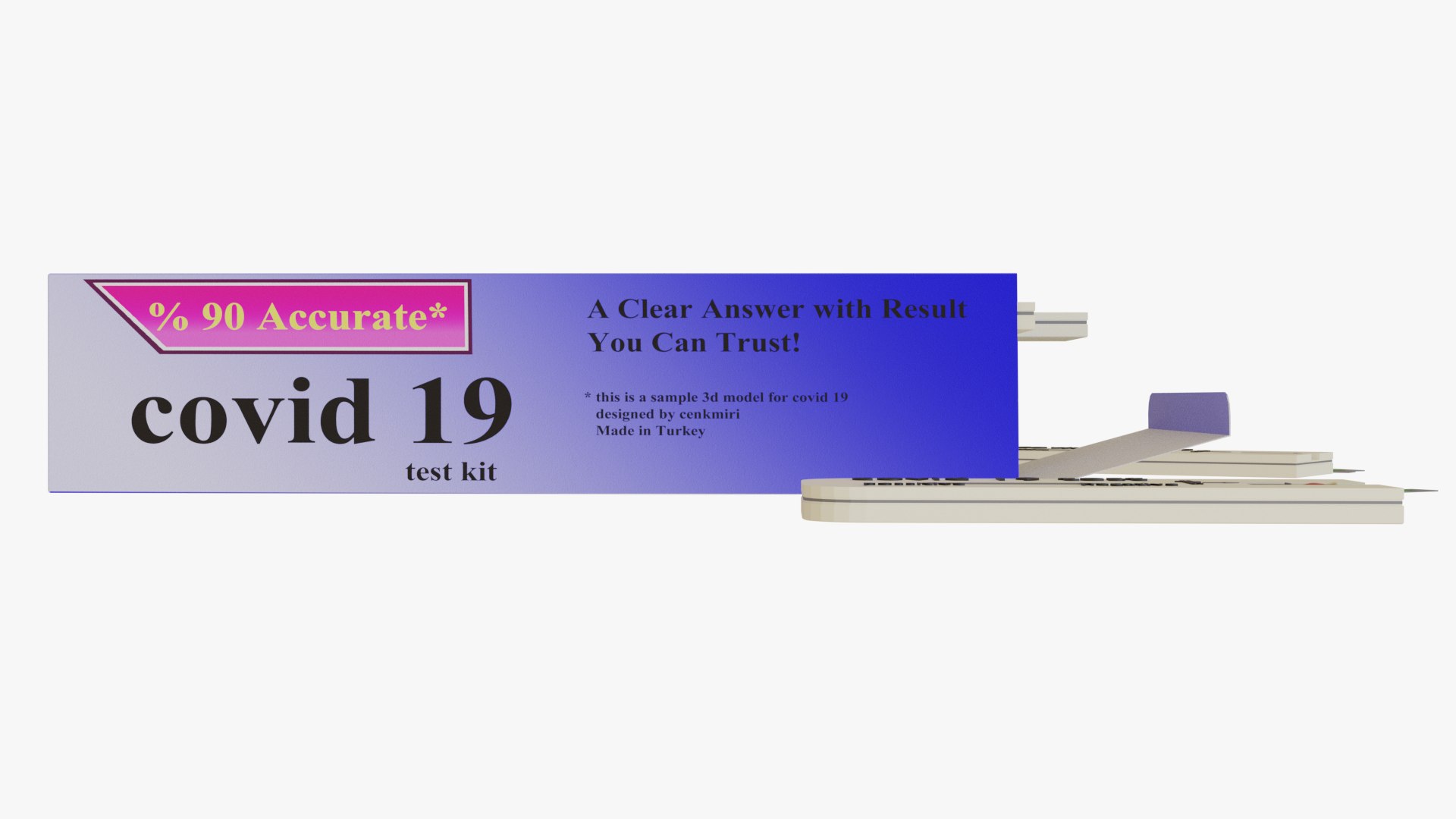 Coronavirus kit box test model - TurboSquid 1541945
