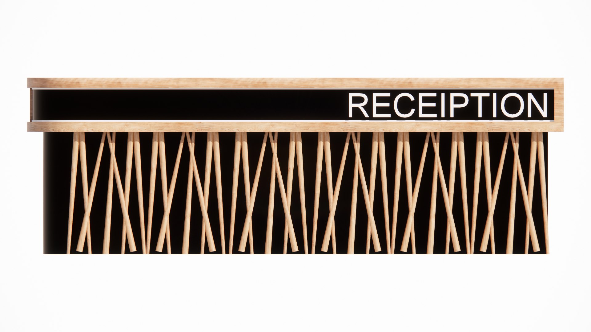 Receiption Table 3D Model - TurboSquid 2131503