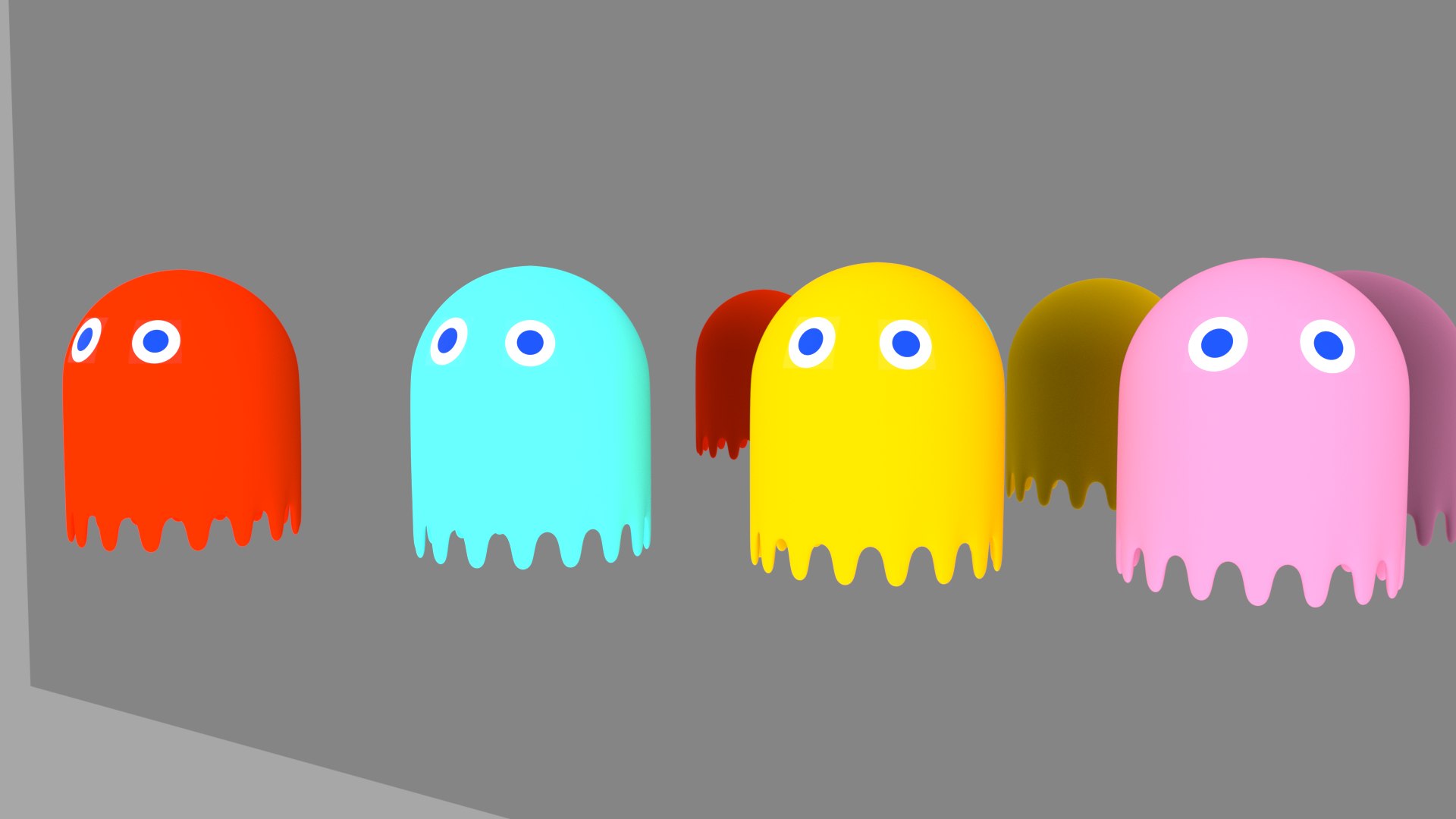 modèle 3D de Fantômes Pacman - TurboSquid 1971348