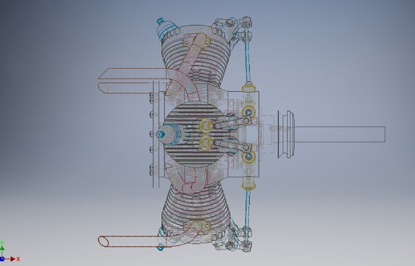 Radial Engine 3D model 3D model - TurboSquid 1988376