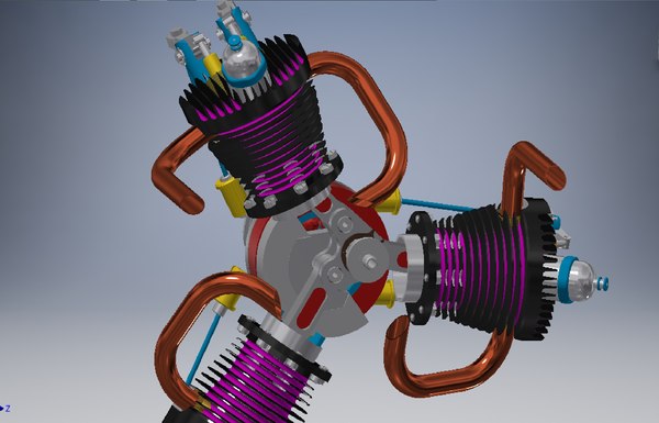 Radial Engine 3D model 3D model - TurboSquid 1988376