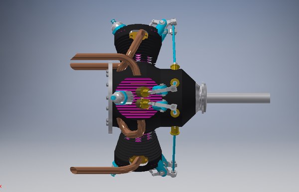 Radial Engine 3D model 3D model - TurboSquid 1988376