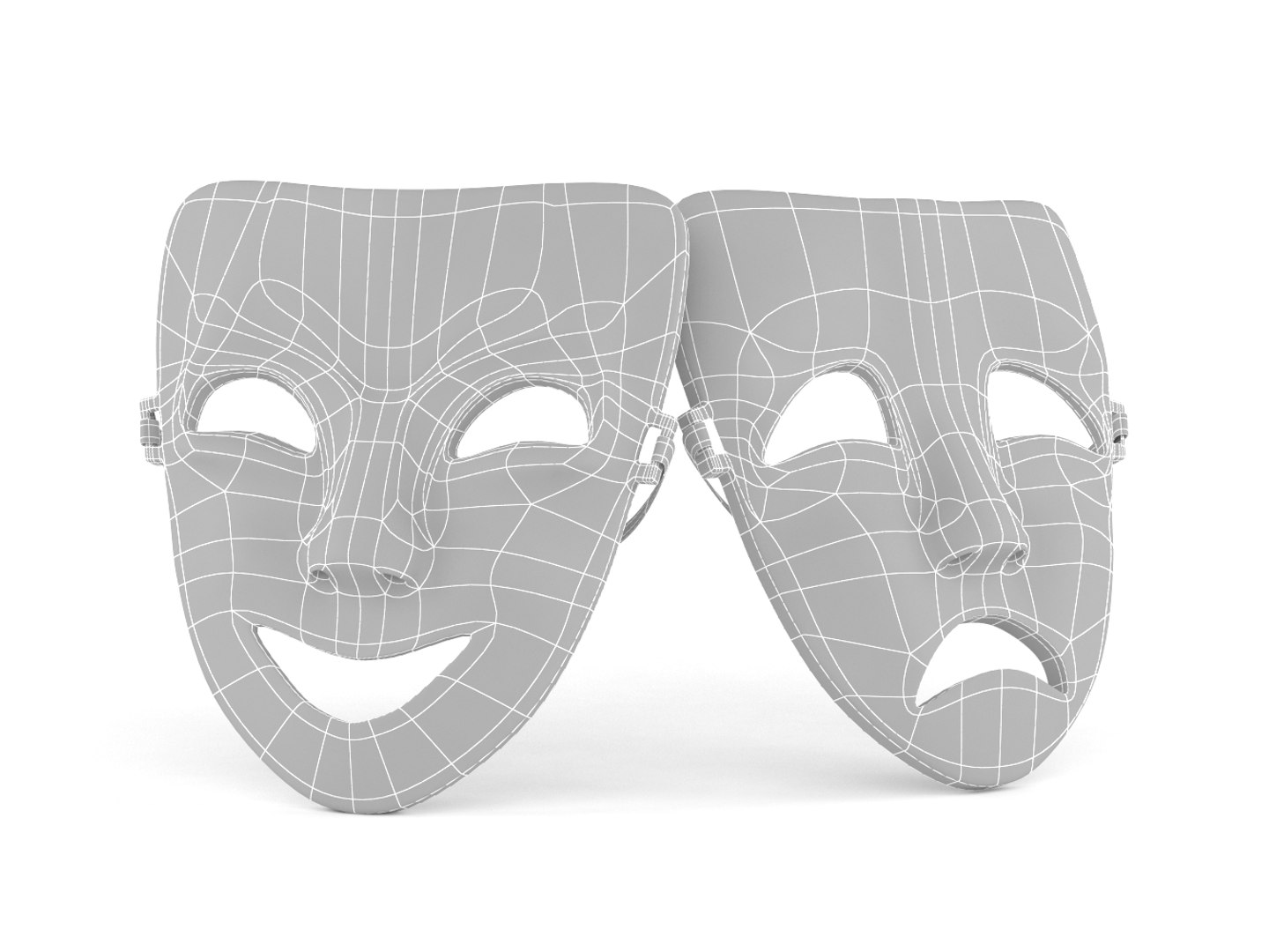 3D Theatre Masks - TurboSquid 1563317