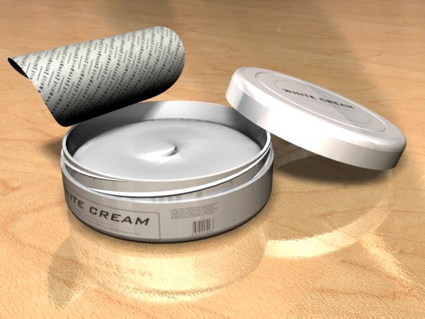 Cream Package 3d Model