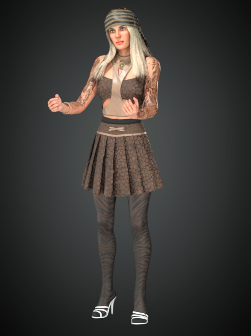 Realistic Rigged Morden Female Character 3D Model 3D model - TurboSquid ...