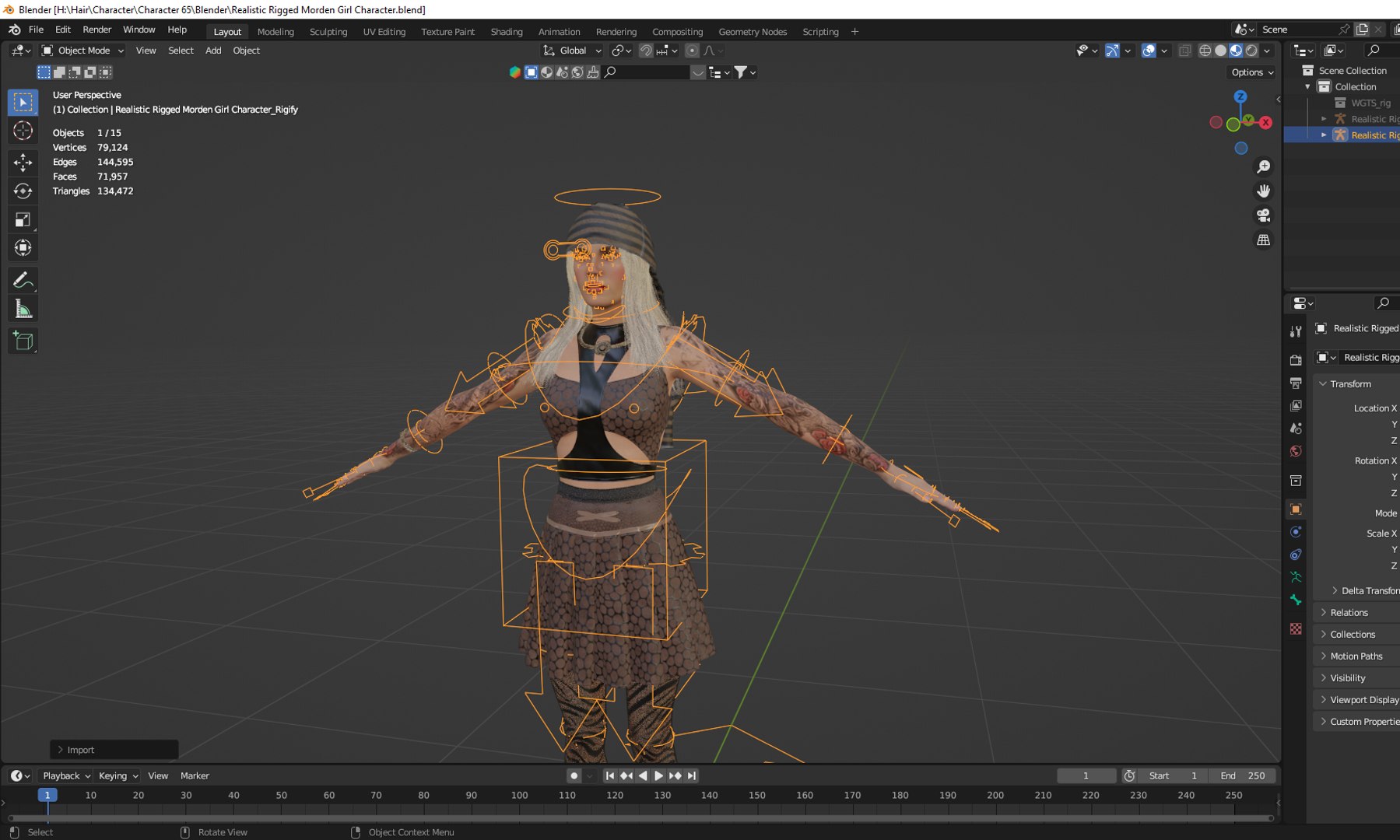 Realistic Rigged Morden Female Character 3D Model 3D model - TurboSquid ...