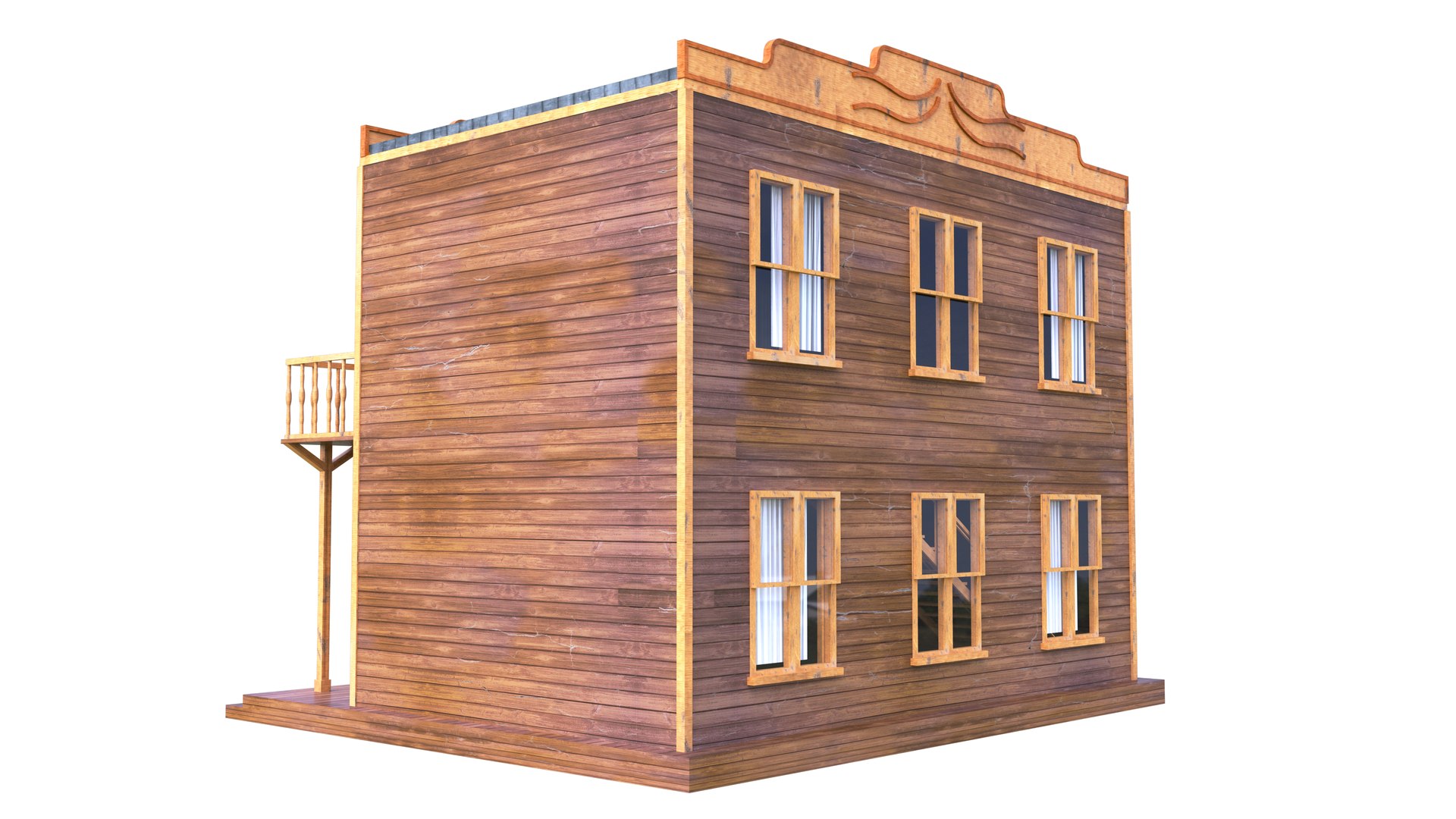 Western West House Model - TurboSquid 1504205