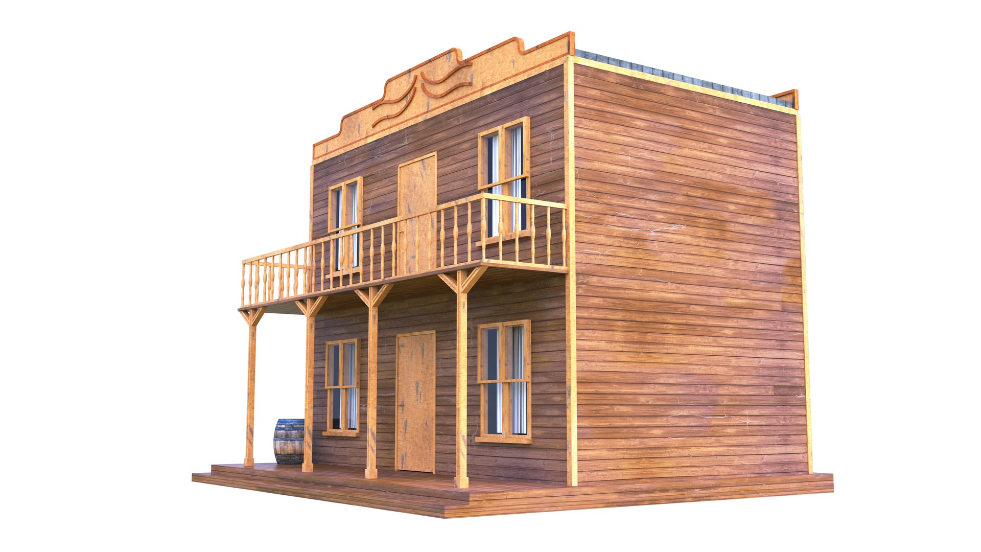 Western West House Model - TurboSquid 1504205