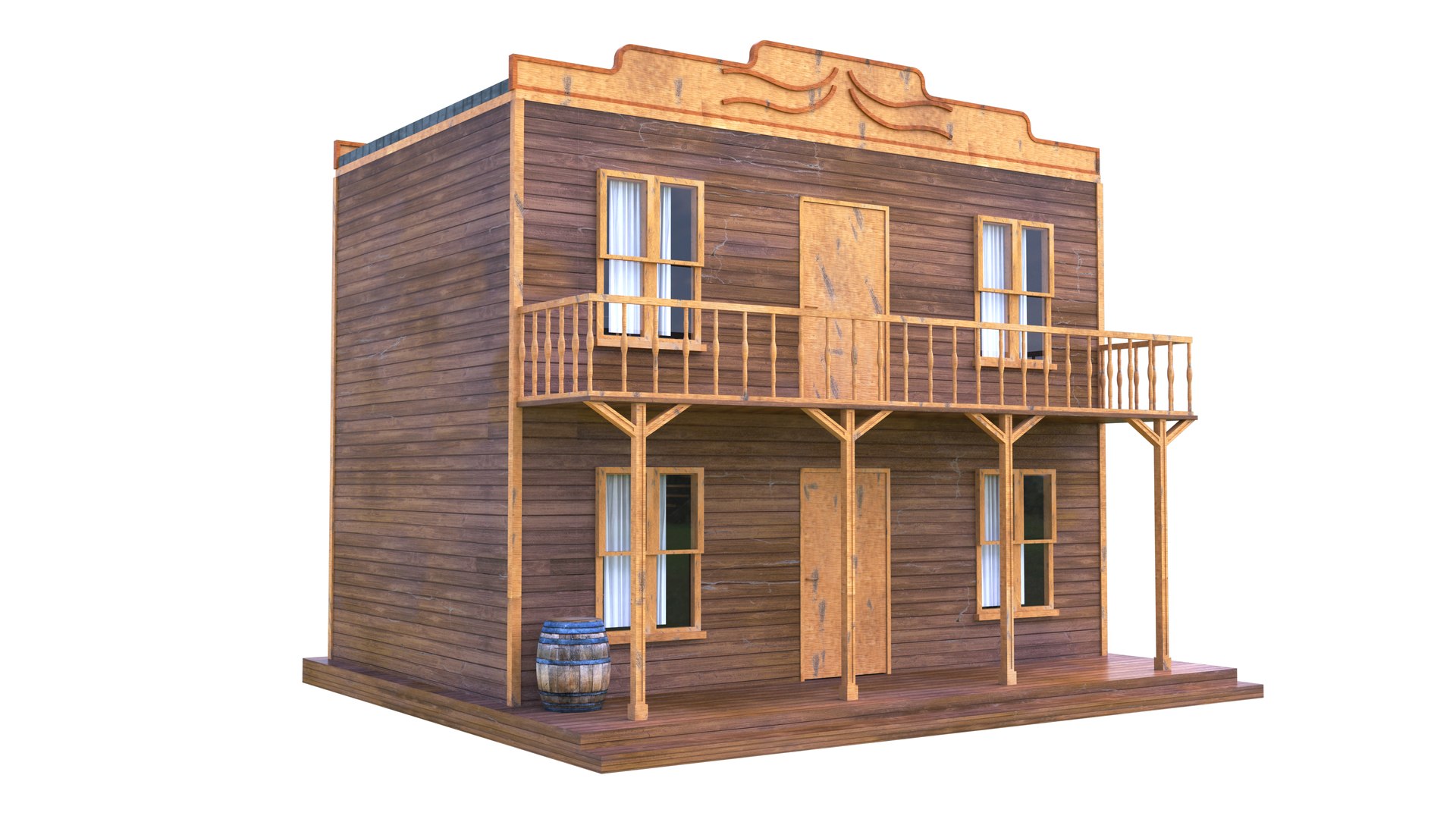 Western West House Model - TurboSquid 1504205