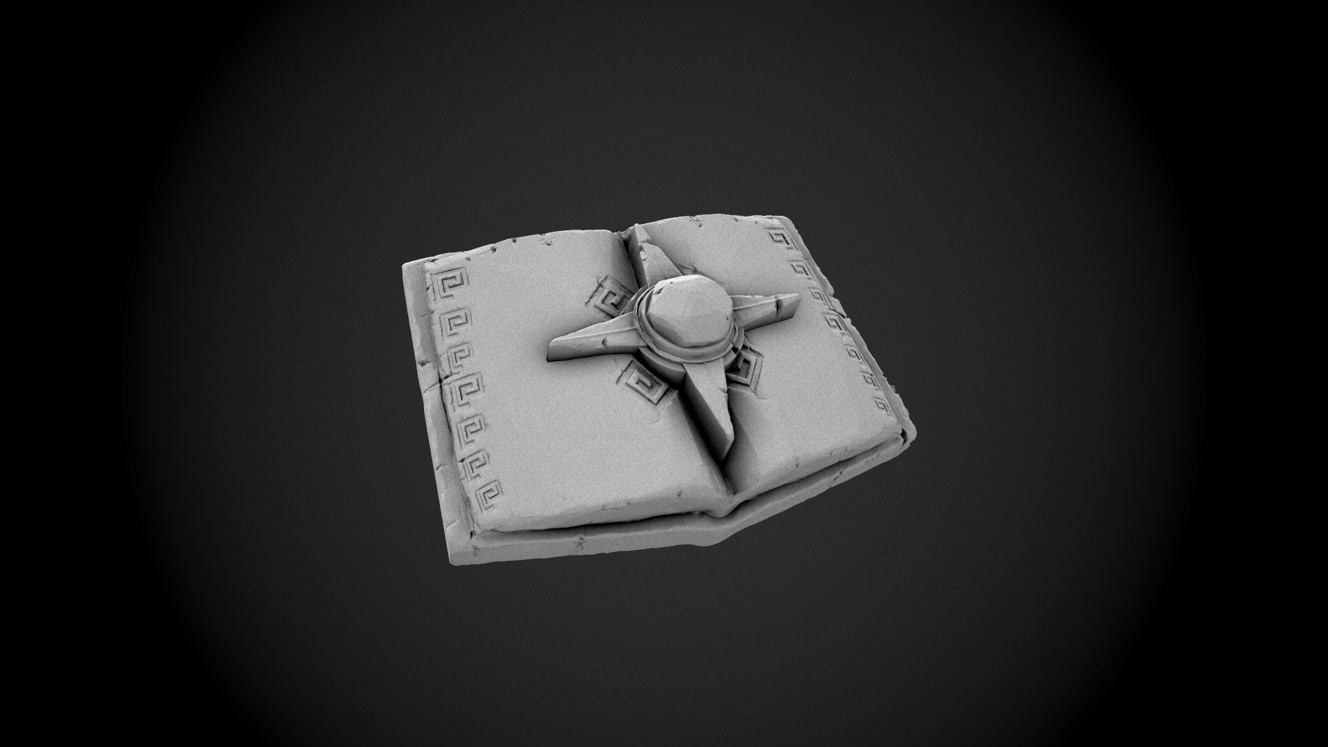 3d Model Of Aztec Book Magic