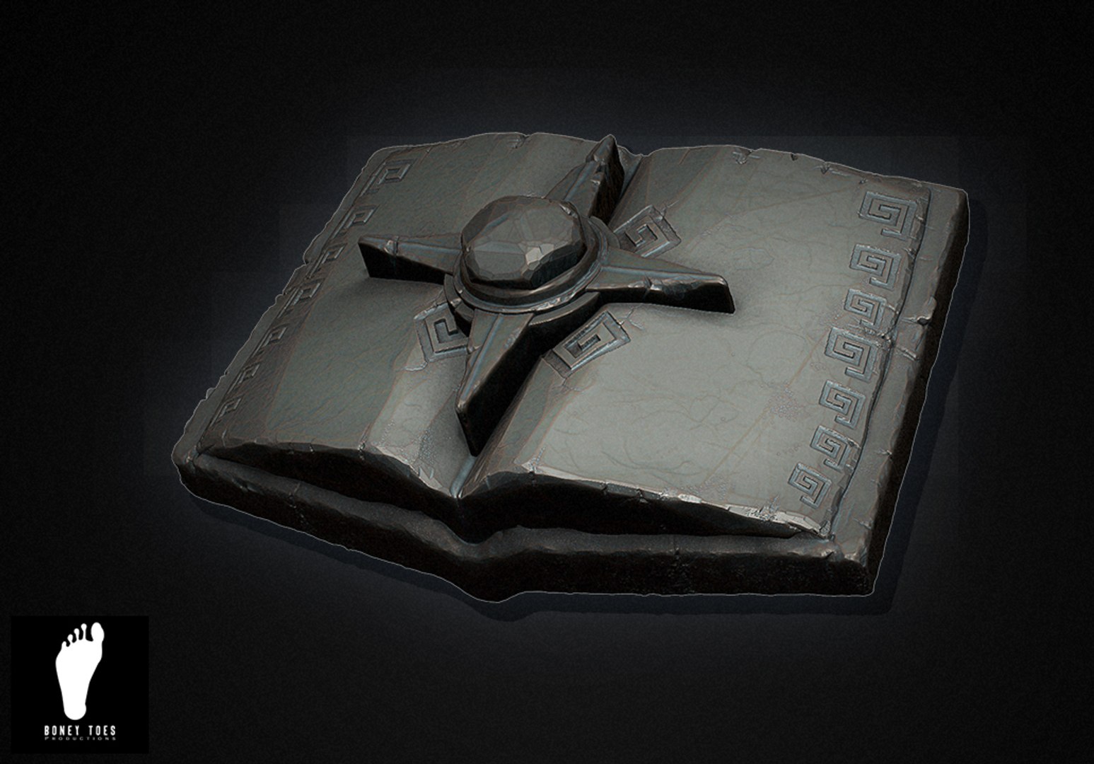 3d Model Of Aztec Book Magic