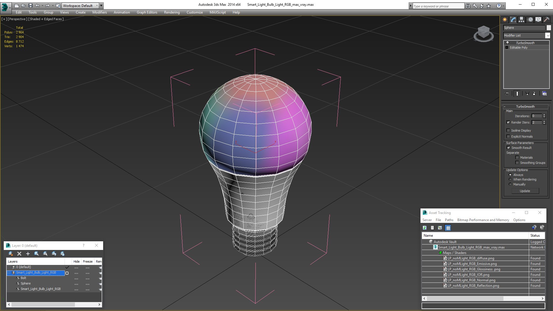 3D Smart Light Bulb Light RGB Model - TurboSquid 1944788