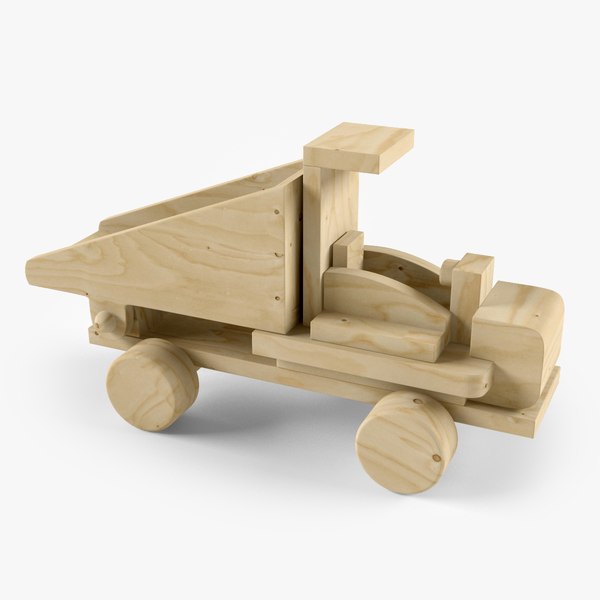 3d model wooden wood car