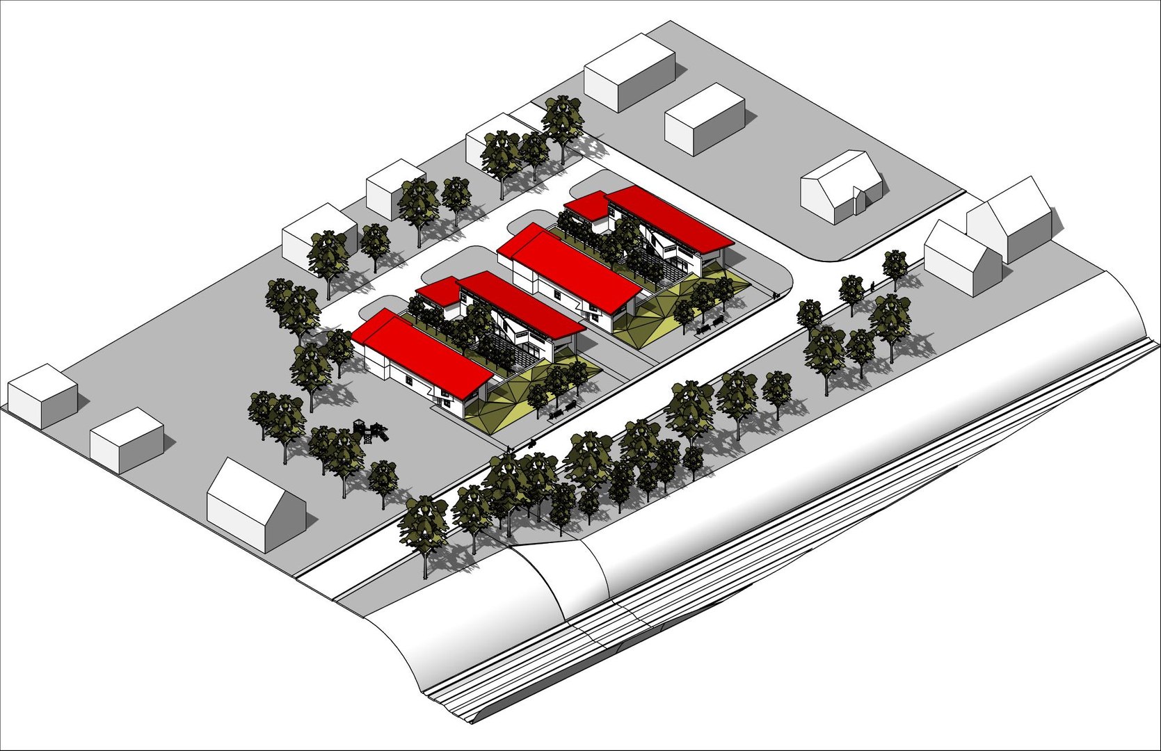 Apartments entourage 3D model - TurboSquid 1562343