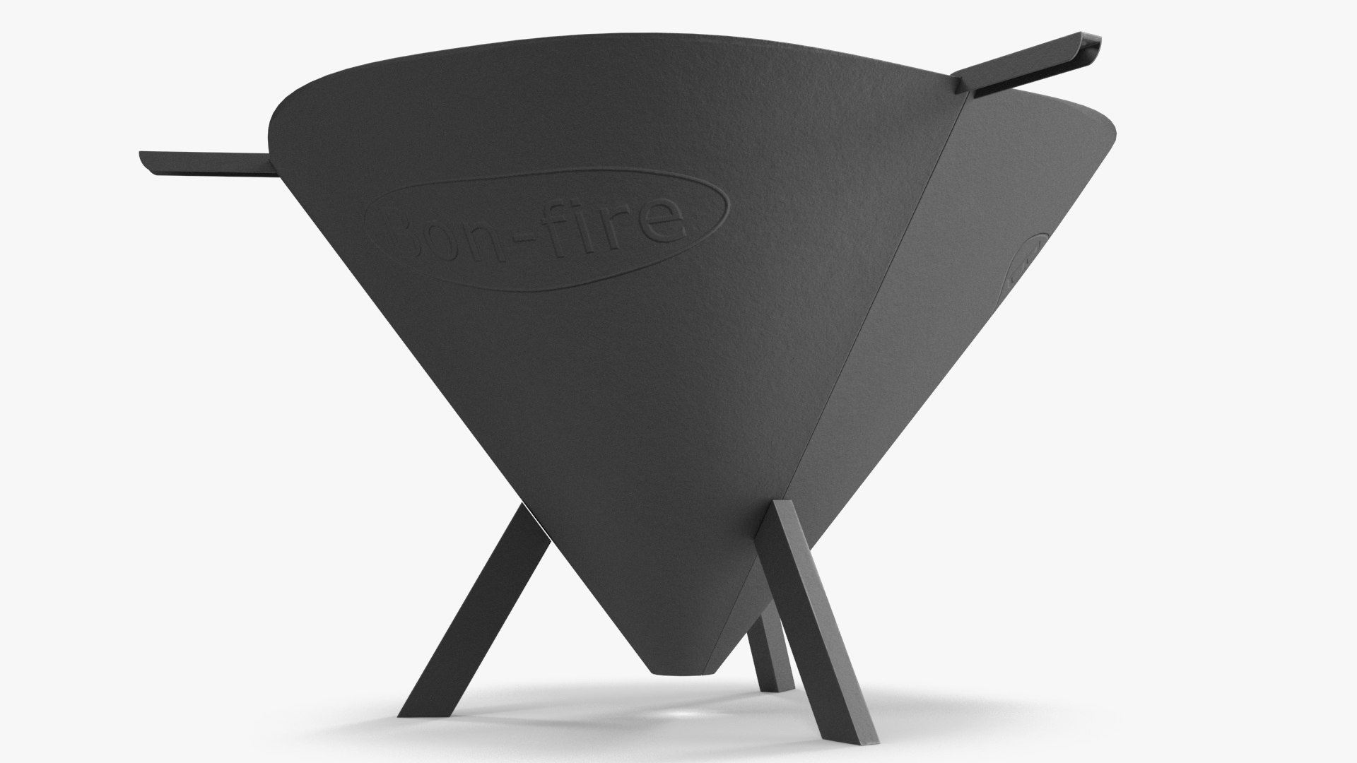 3D Bonfire Fire Pit Cone Metal Black - TurboSquid 2138057