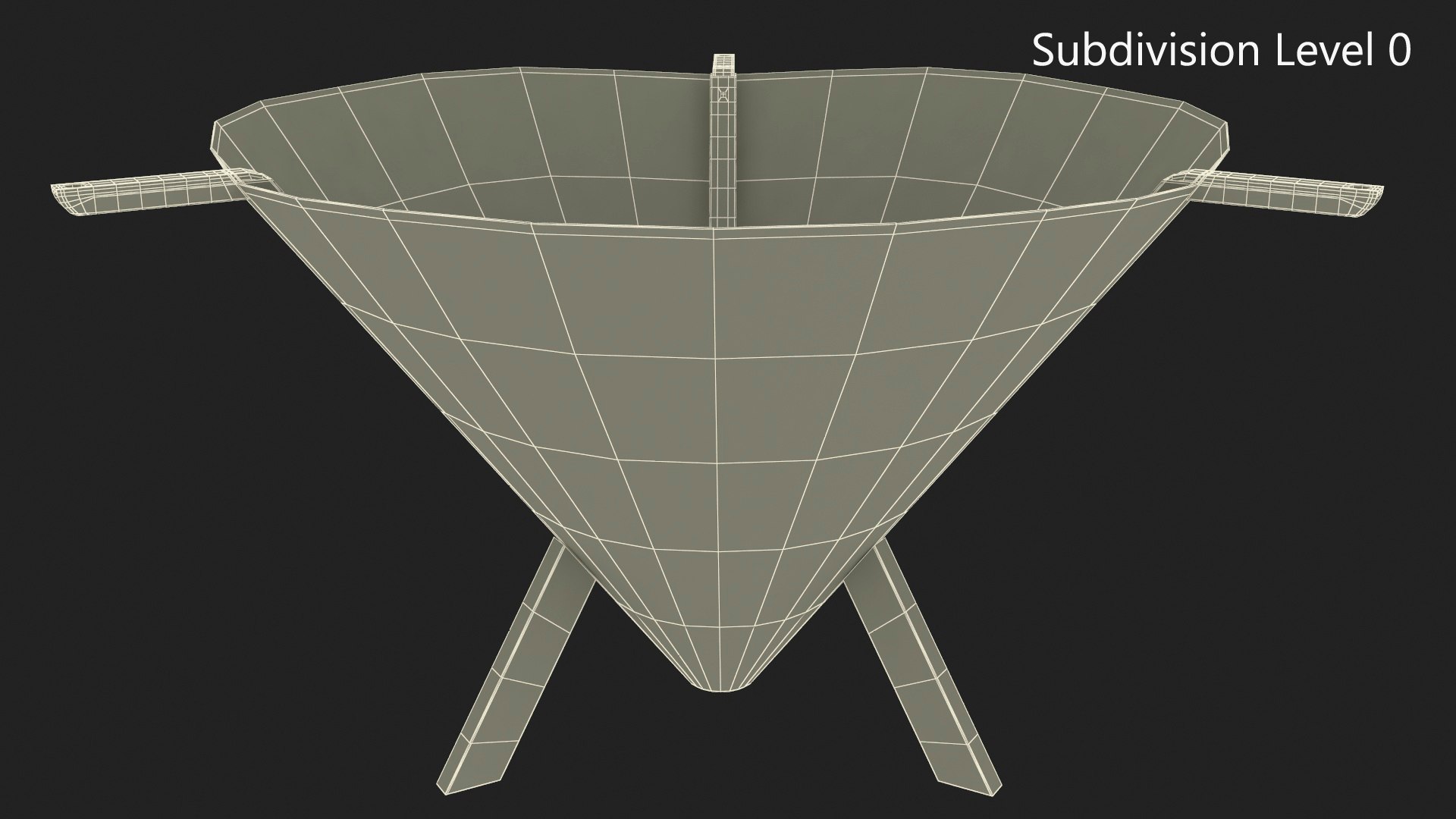 3D Bonfire Fire Pit Cone Metal Black - TurboSquid 2138057