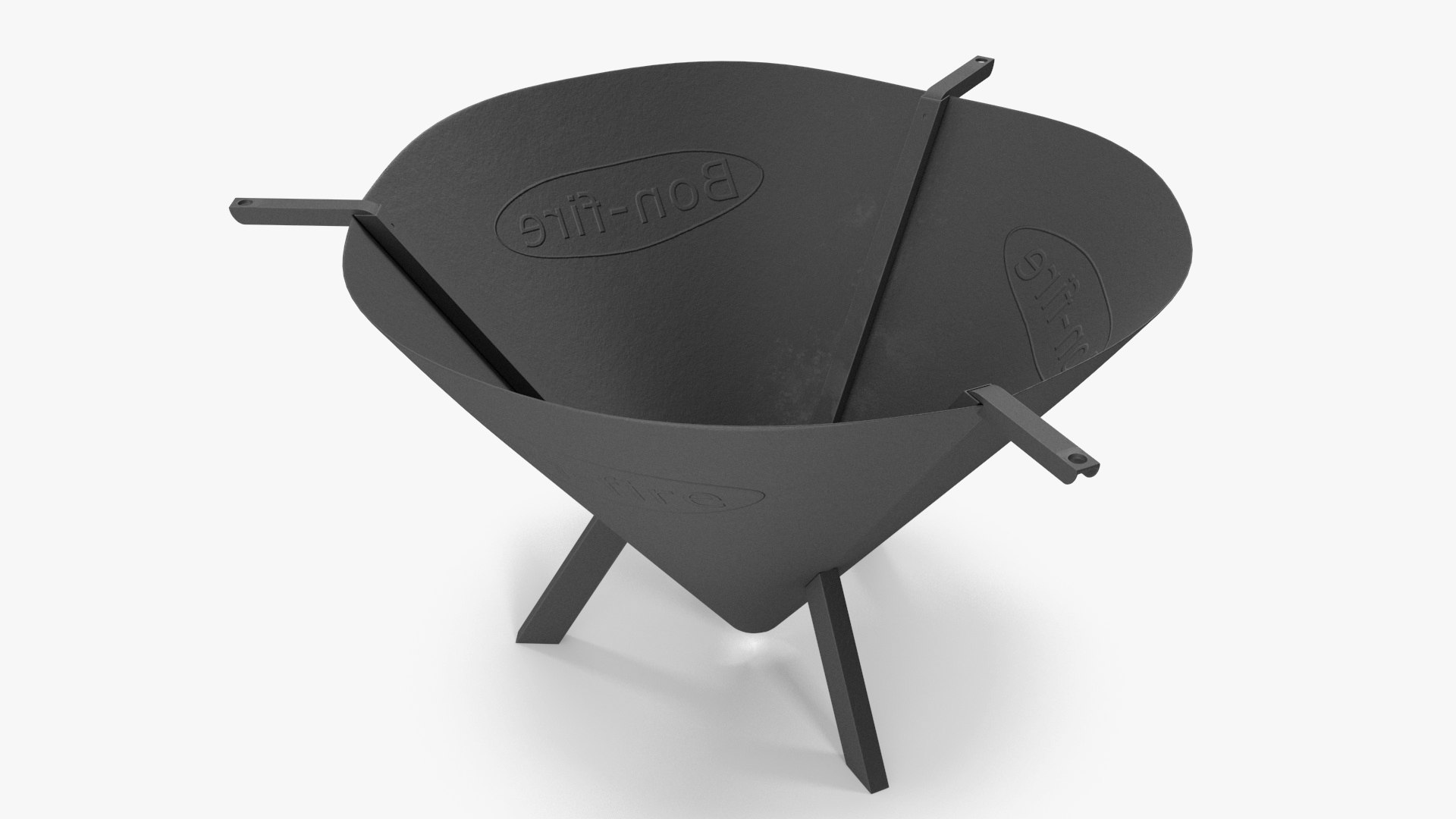 3D Bonfire Fire Pit Cone Metal Black - TurboSquid 2138057