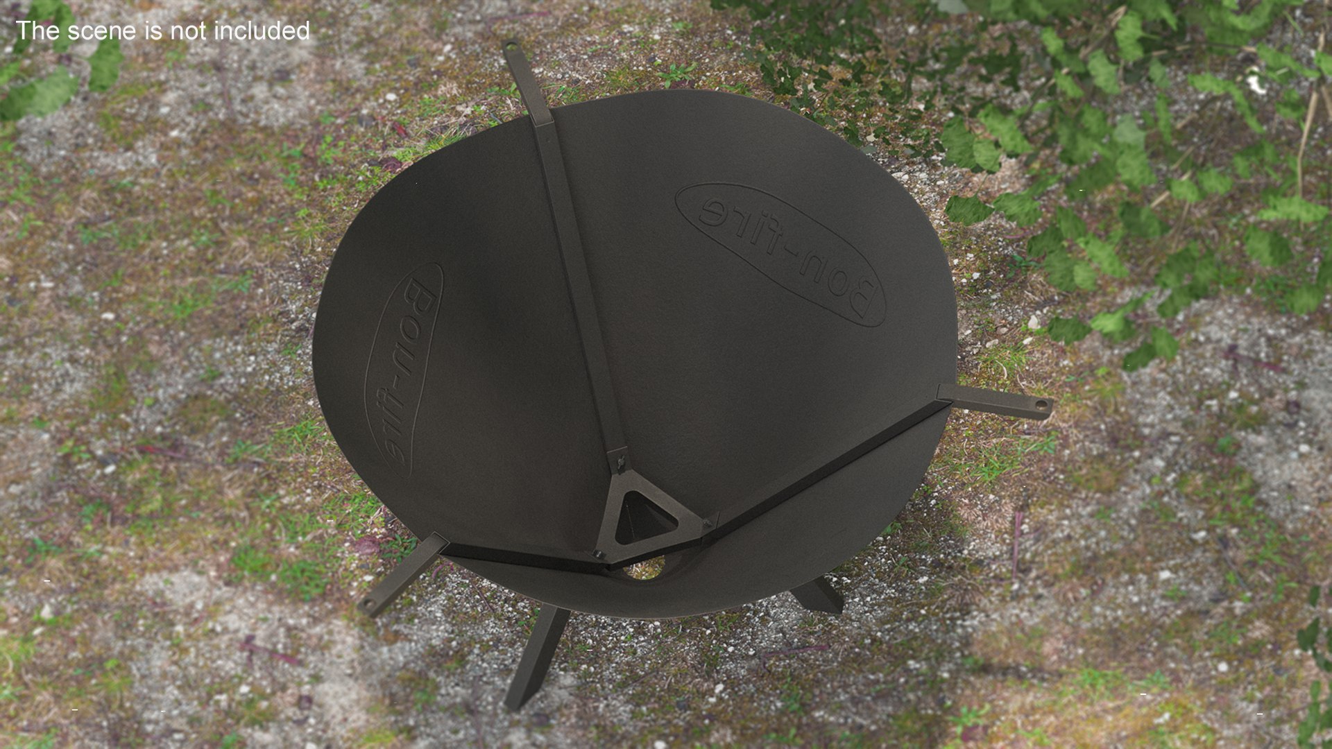 3D Bonfire Fire Pit Cone Metal Black - TurboSquid 2138057