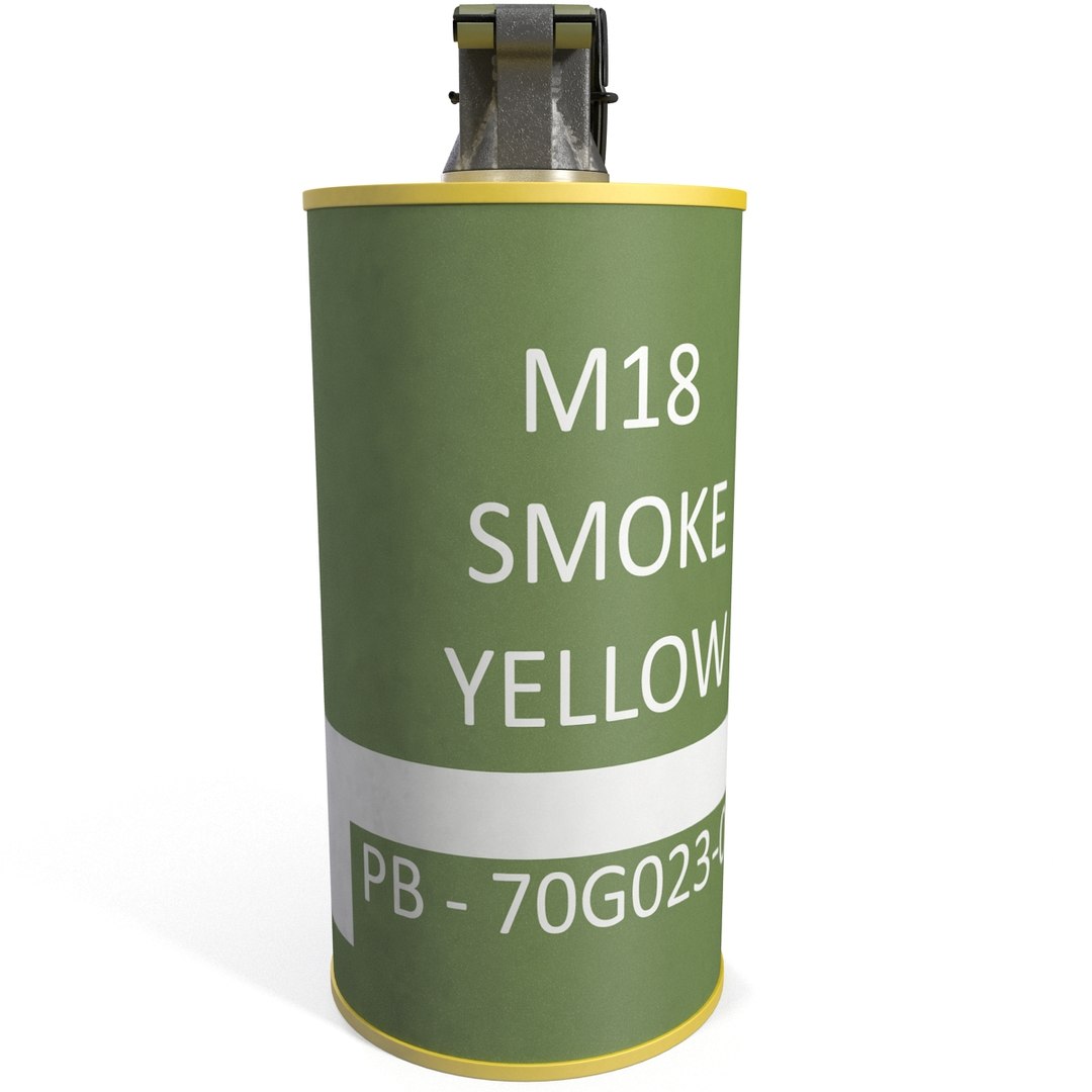 M18 Smoke Grenade 3d Model
