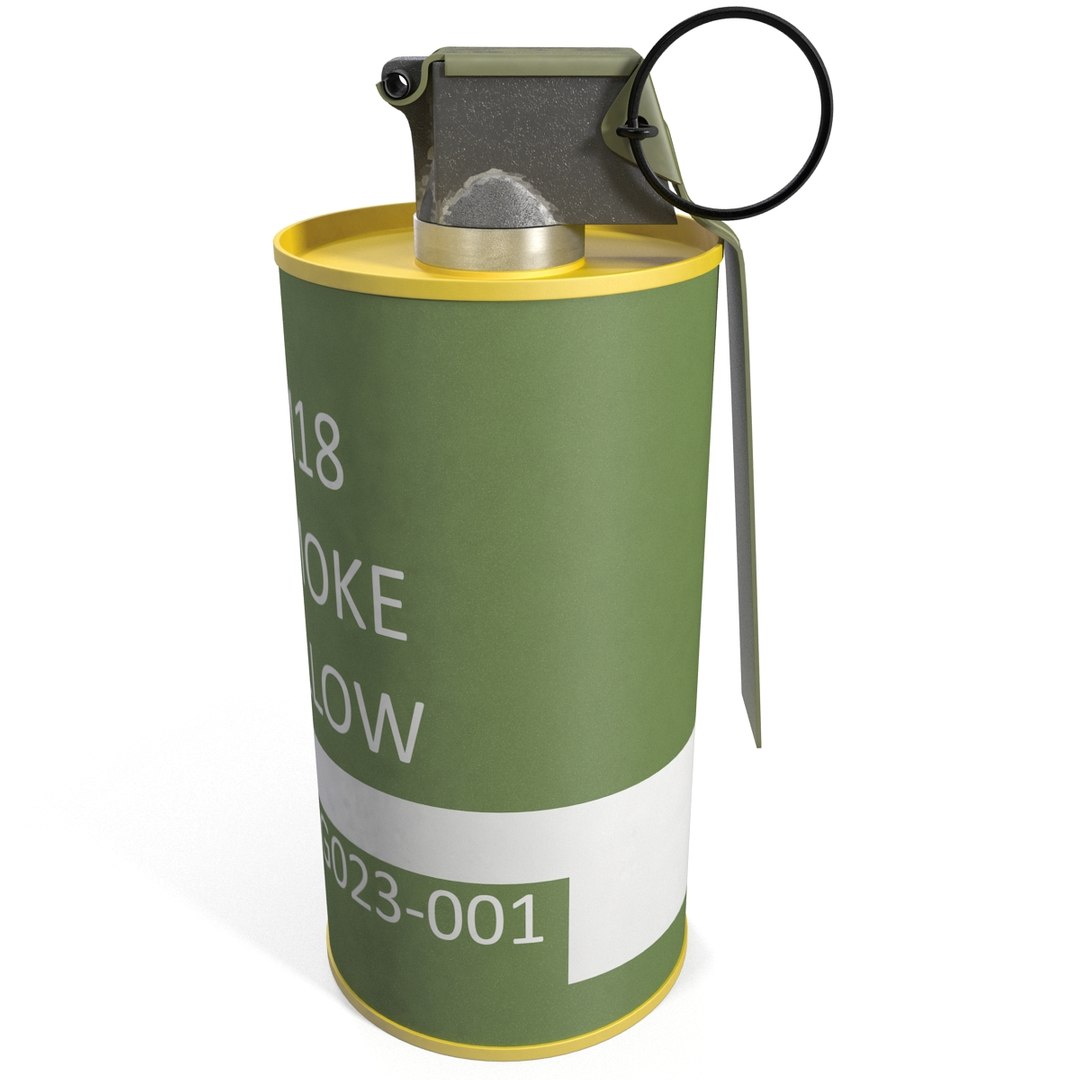 M18 Smoke Grenade 3d Model