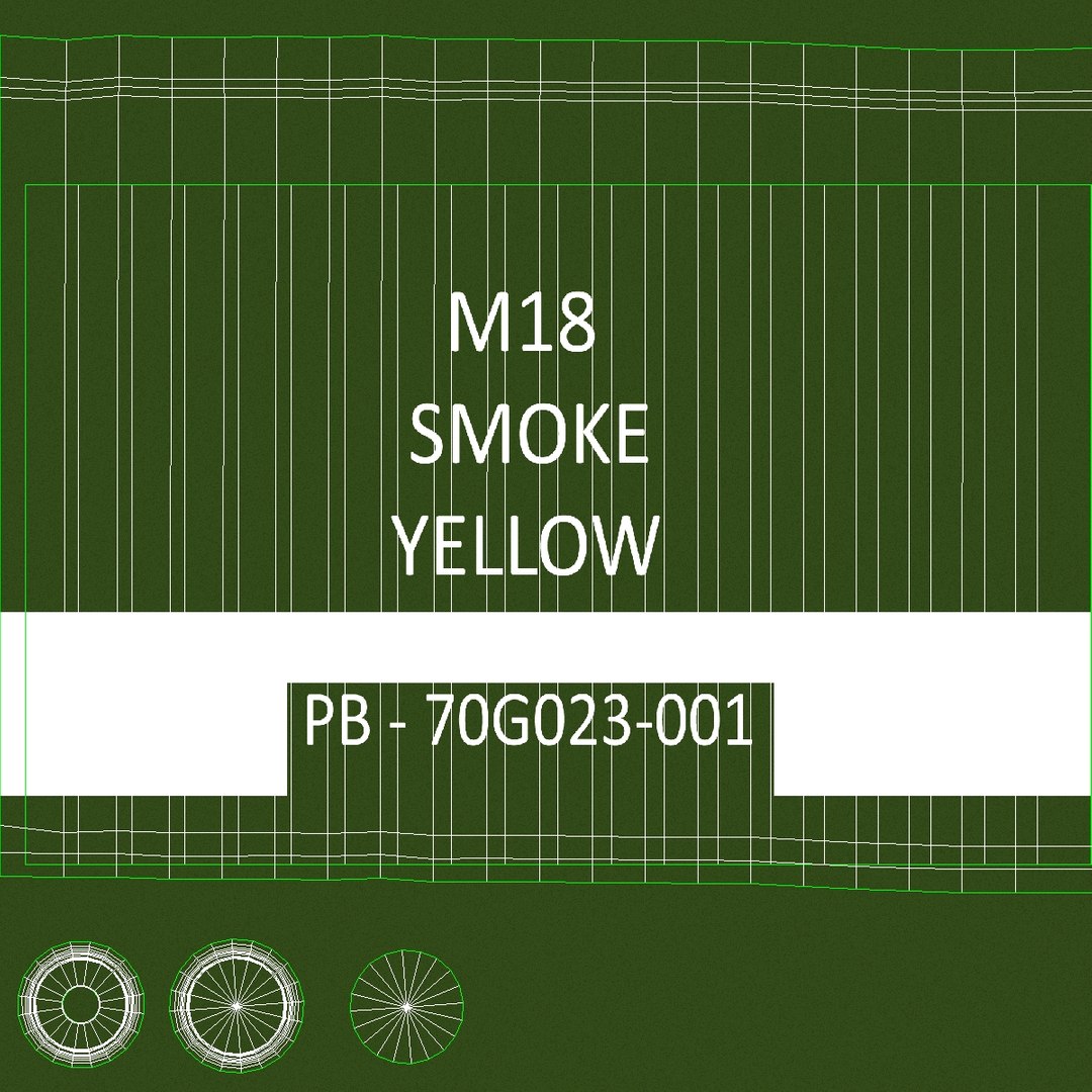 m18 smoke grenade 3d model