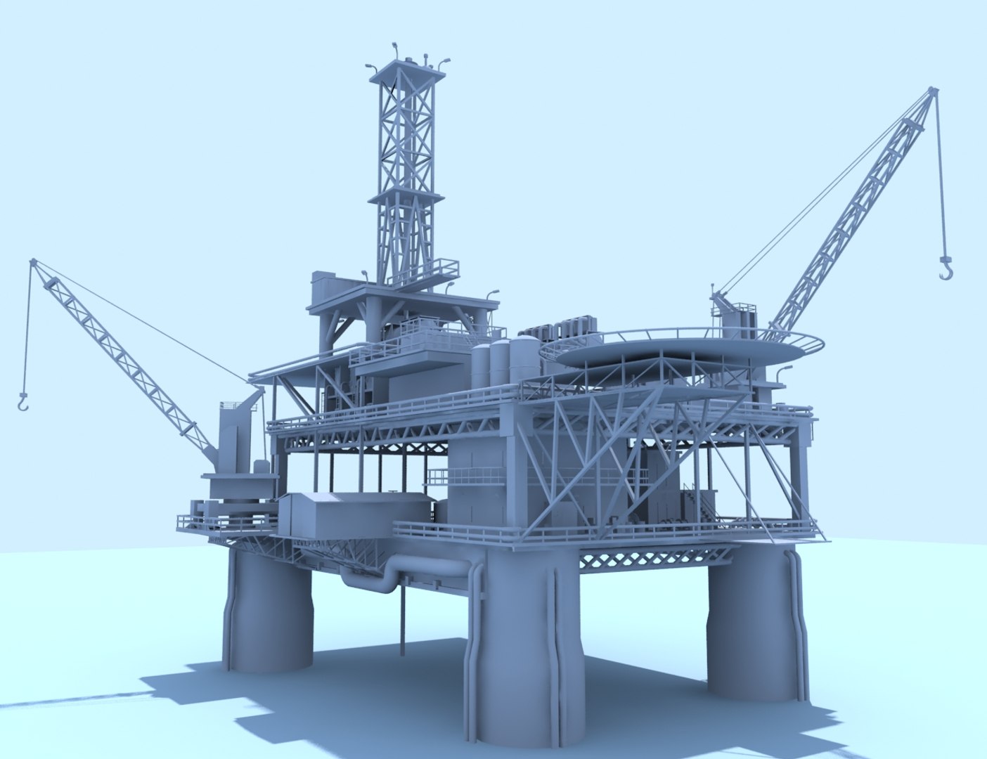 Oil Platform 3D Model - TurboSquid 1195342