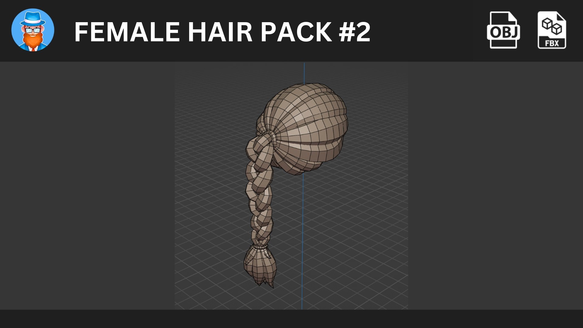 3D Female Hair Pack 2 - TurboSquid 2397158