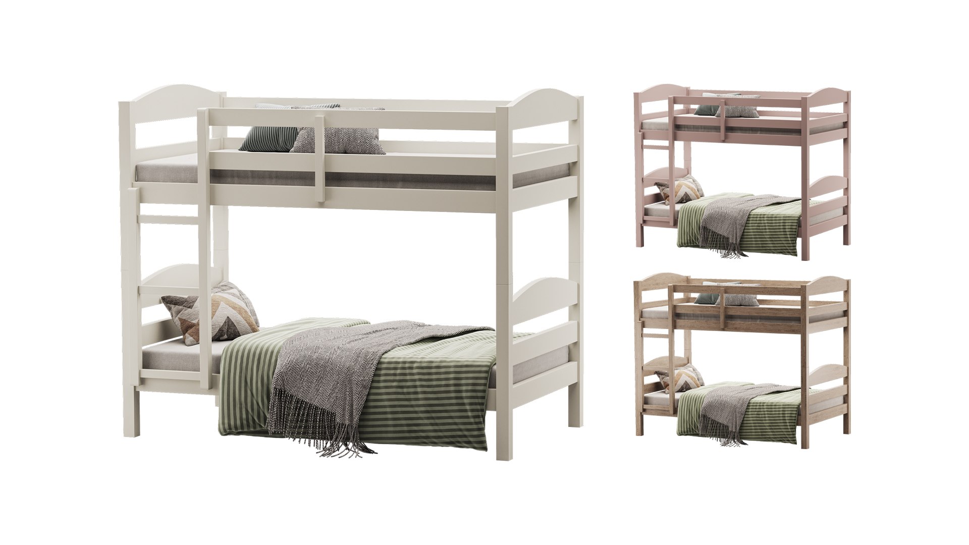 Convertible Bunk Bed Model - TurboSquid 2368098