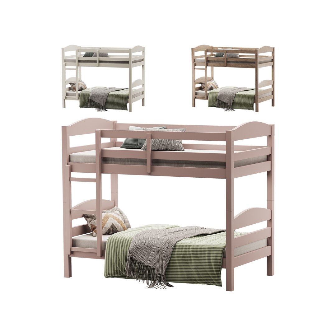 Convertible Bunk Bed Model - TurboSquid 2368098