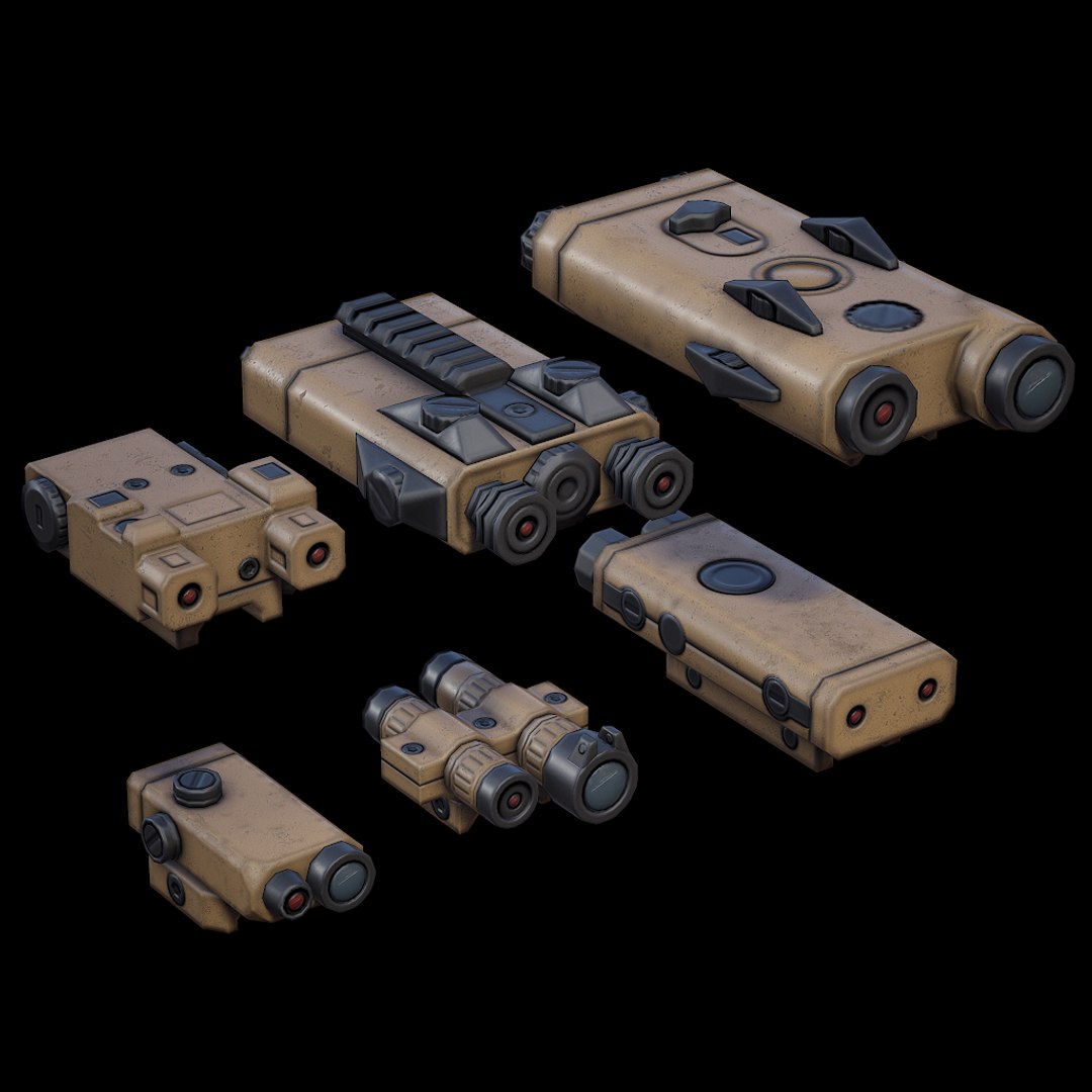 PEQ Units 01 DESERT 3D Model - TurboSquid 1806631