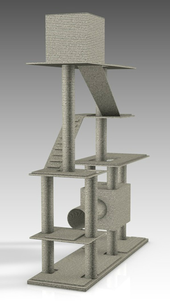 3D Cat Tree Model - TurboSquid 1275169