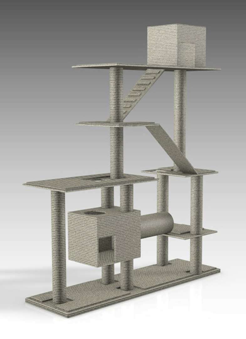 3D Cat Tree Model - TurboSquid 1275169