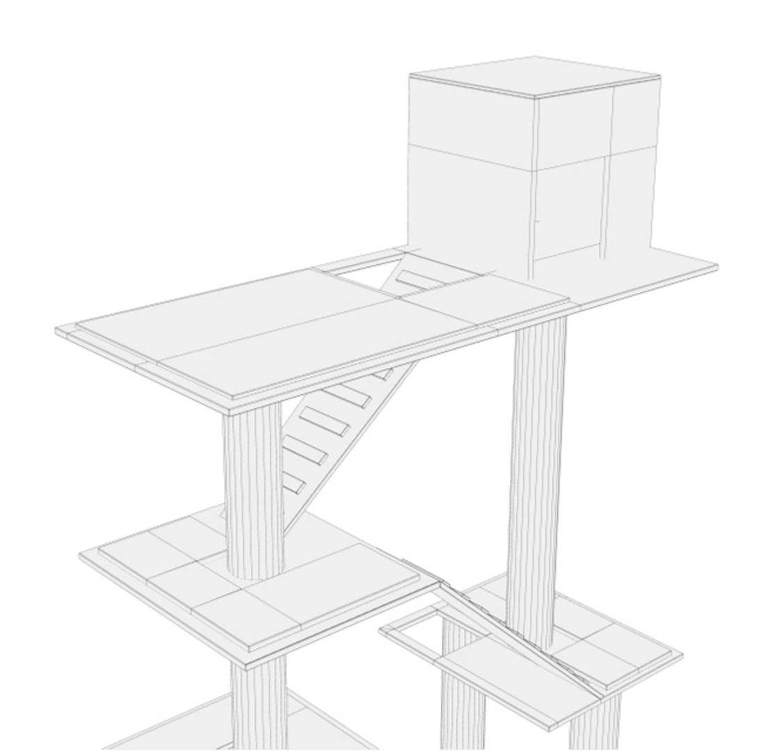 3D Cat Tree Model - TurboSquid 1275169