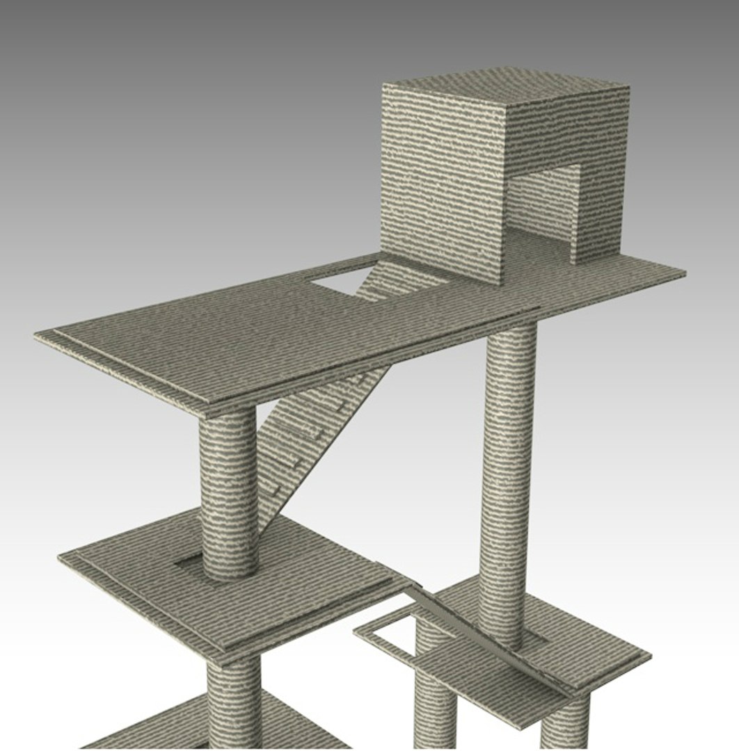 3D Cat Tree Model - TurboSquid 1275169