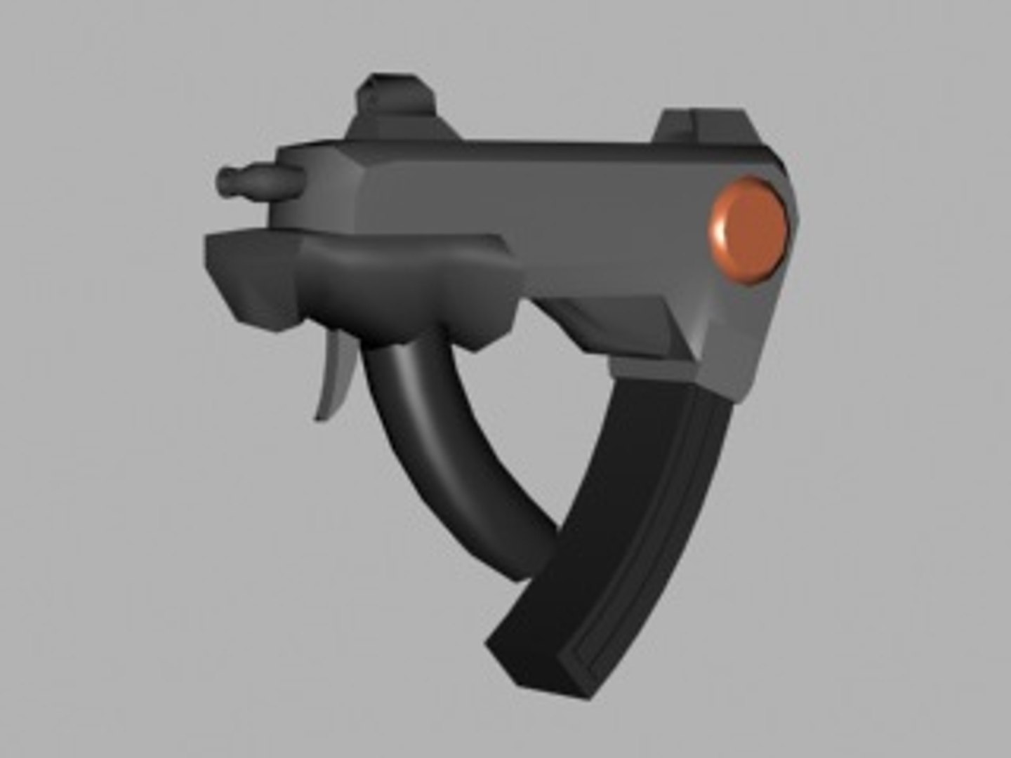 3d Futuristic Smg Model