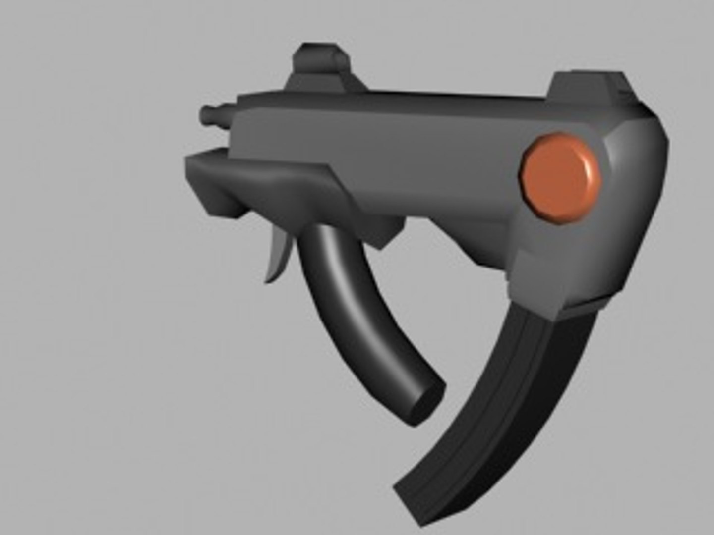 3d Futuristic Smg Model
