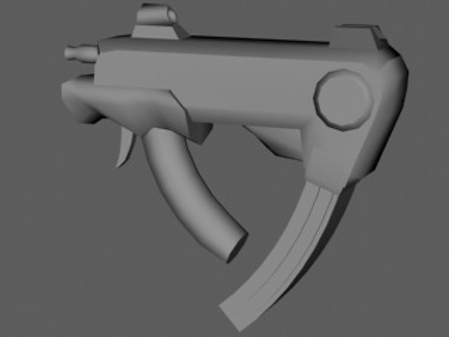 3d Futuristic Smg Model