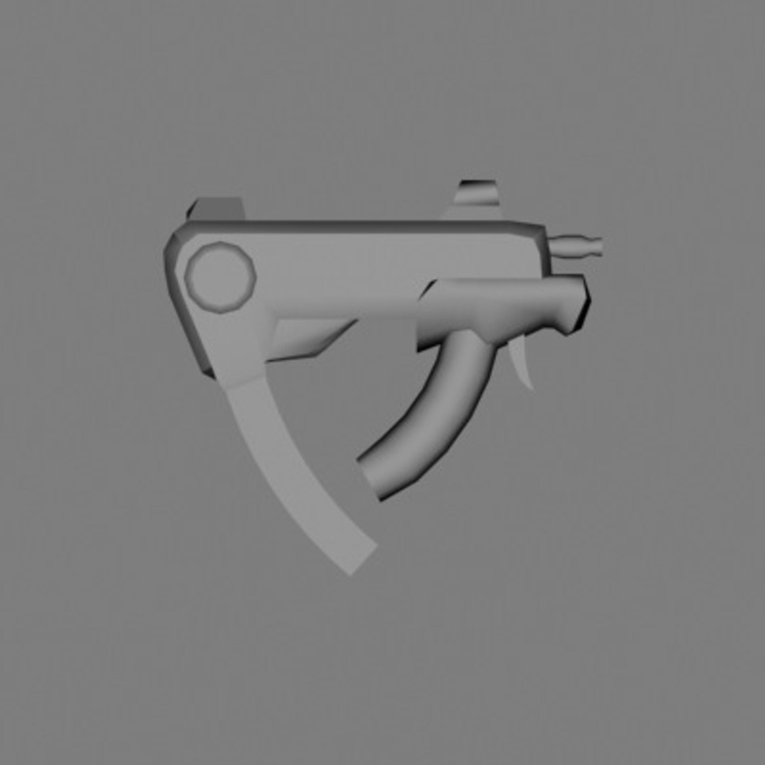 3d Futuristic Smg Model
