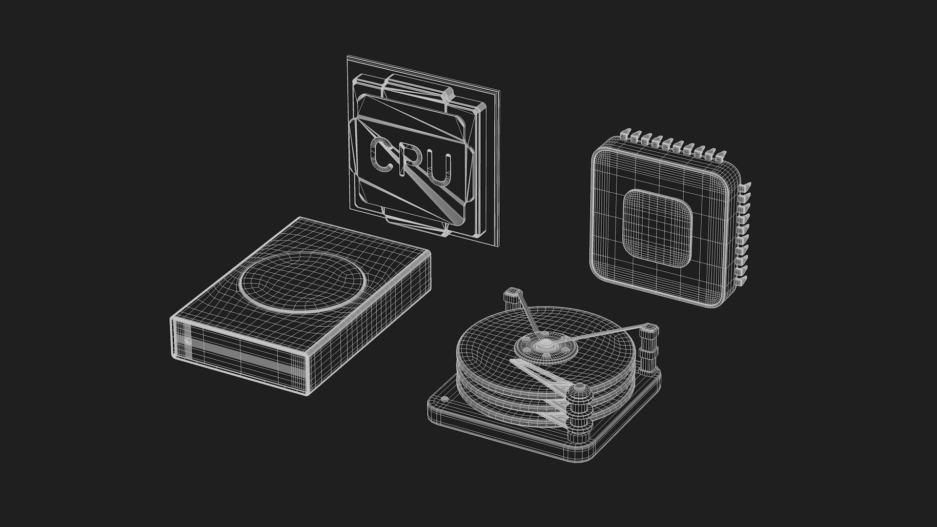 3D model Digital marketing Clouds Technology 3d Icons Set - TurboSquid ...